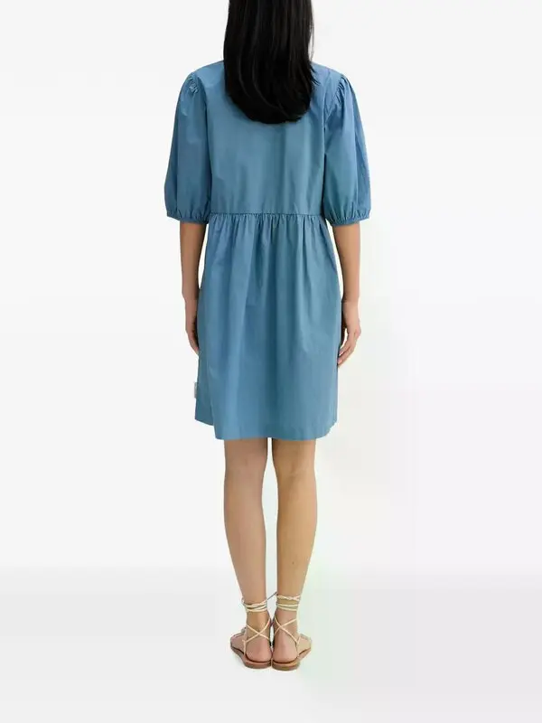 Marc O'polo Puff Sleeve Mini Dress - Blue