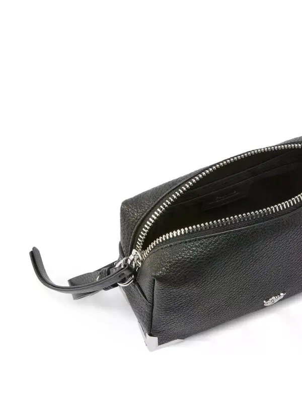 Pinko Logo-plaque Pebbled-leather Shoulder Bag