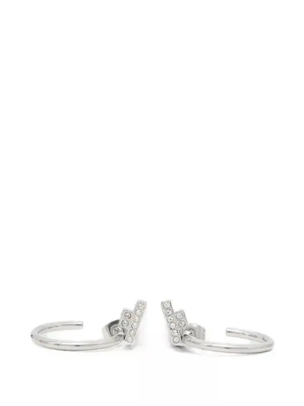 TRUSSARDI Embellished Hoop Earrings