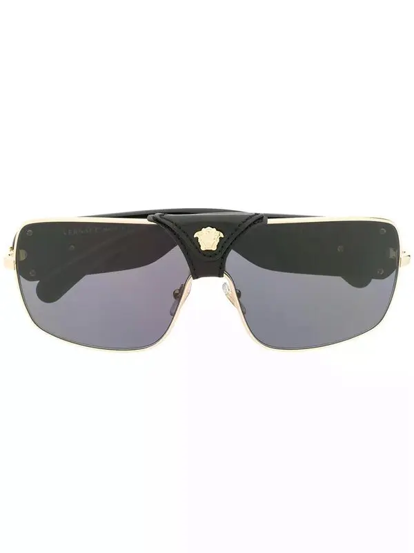 Versace Squared Baroque Sunglasses - Black