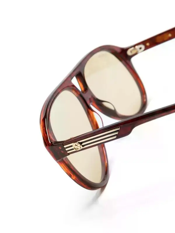 Gucci Interlocking G Pilot-frame Sunglasses