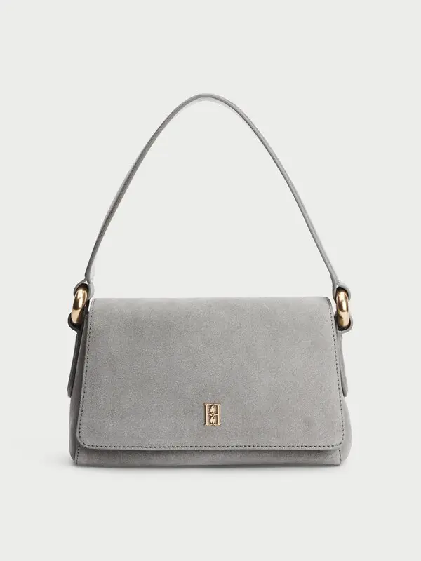 BY MALENE BIRGER Lellie Suede Bag - Brushed Grey