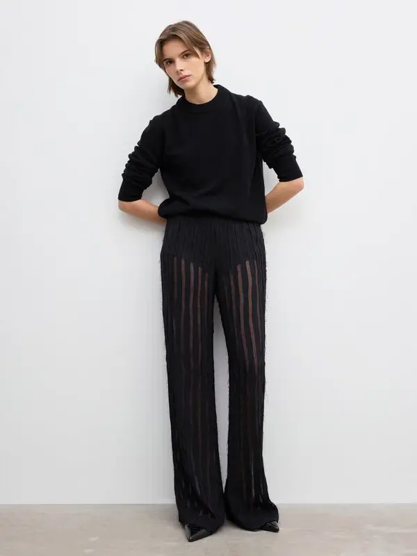 HOUSE OF DAGMAR Stripe Sheer Trouser
