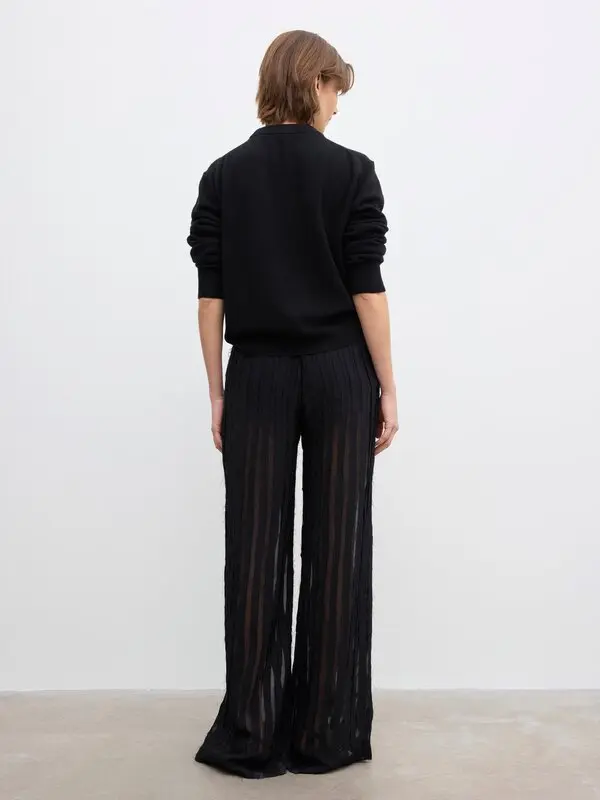 HOUSE OF DAGMAR Stripe Sheer Trouser