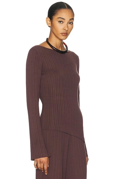 L'academie Sibylla Rib Knit Top