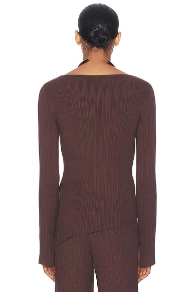 L'academie Sibylla Rib Knit Top