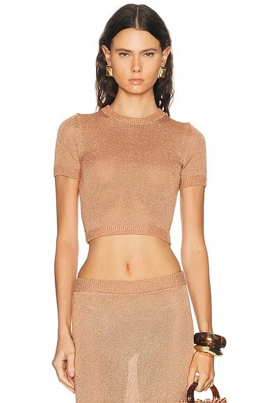 L'academie Sivan Knit Tee - Copper