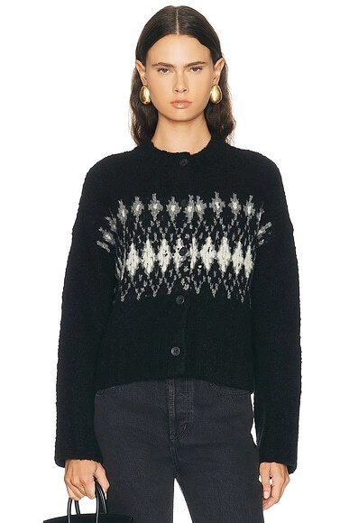 Altuzarra Fair Isle Knit Button-front Cardigan