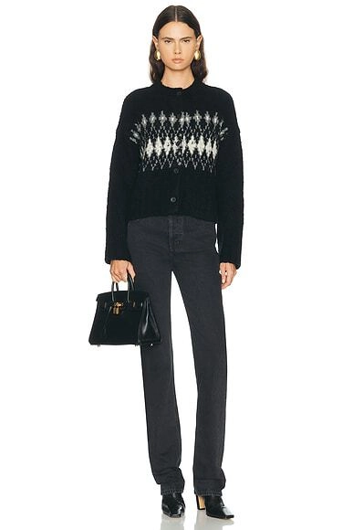 Altuzarra Fair Isle Knit Button-front Cardigan