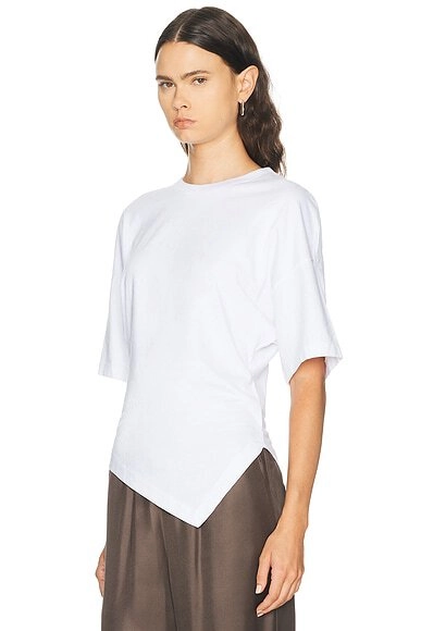 Enza Costa Supima Structured Jersey Asymmetric Tee