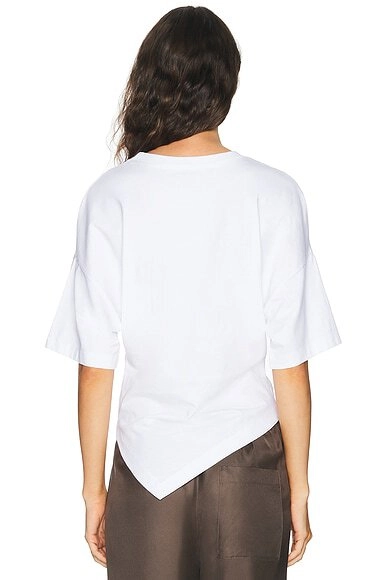 Enza Costa Supima Structured Jersey Asymmetric Tee