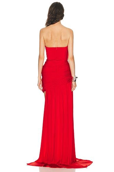 Stella McCartney Crepe Jersey Asymmetrical Draped Dress