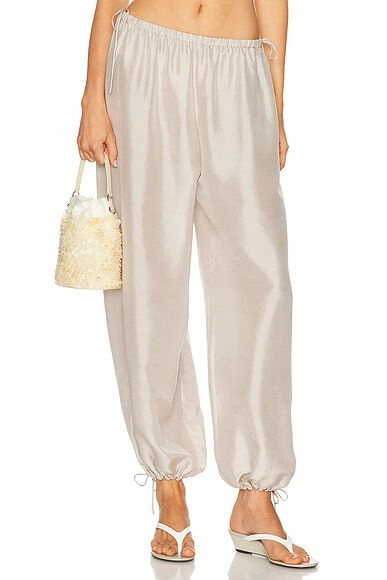 ST. AGNI Silk Adjustable Balloon Pant