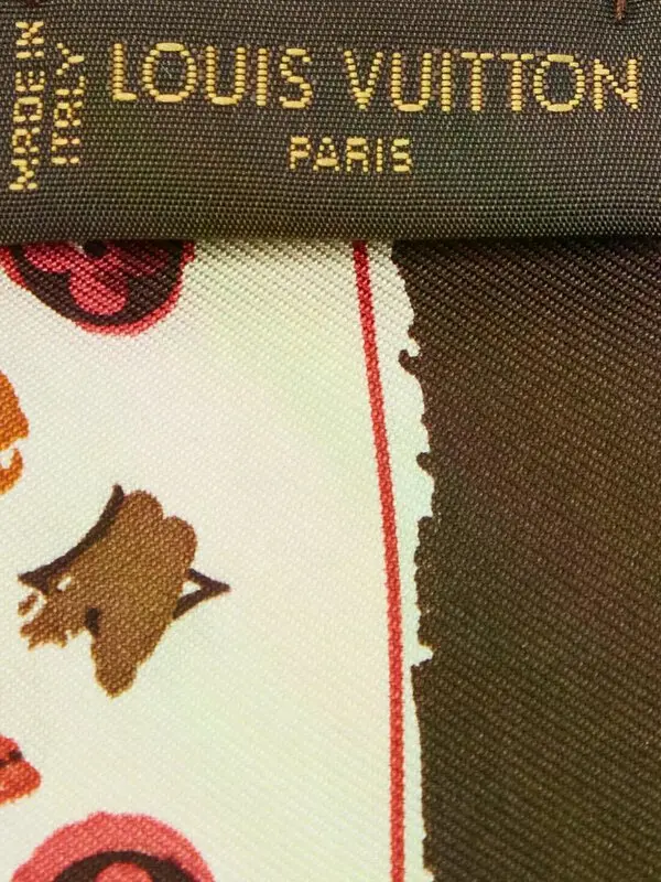 LOUIS VUITTON Splash Monogram Bandeau Silk Scarf