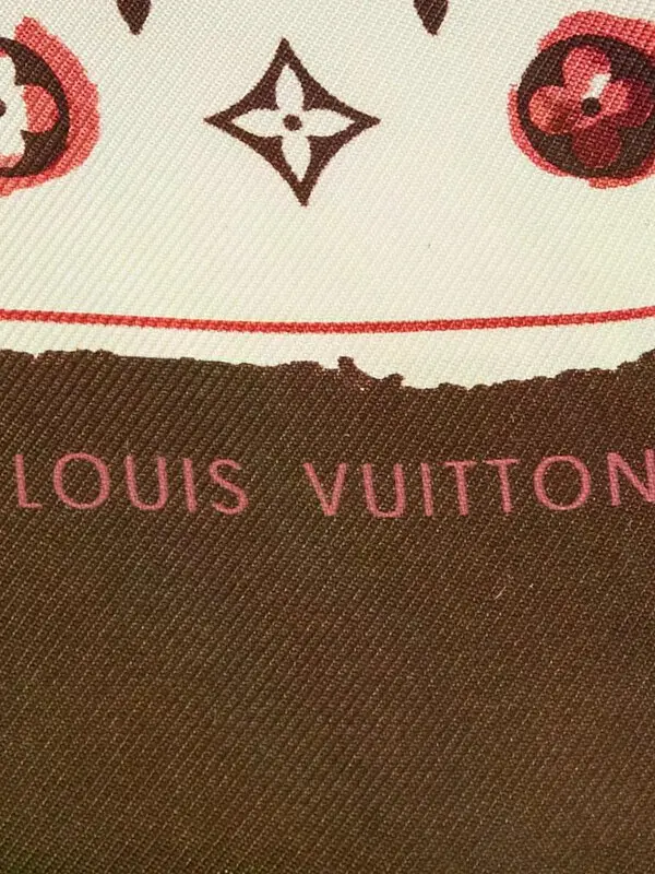 LOUIS VUITTON Splash Monogram Bandeau Silk Scarf