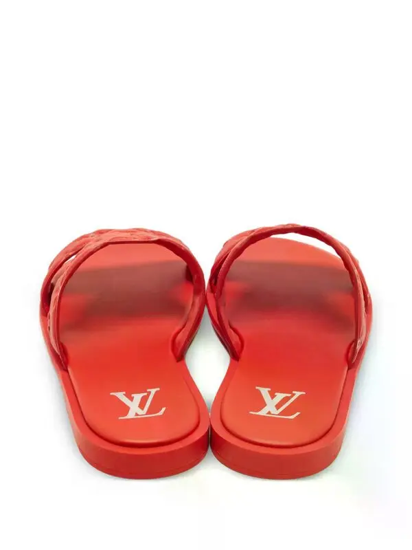 LOUIS VUITTON Oasis Monogram Empreinte Sandals