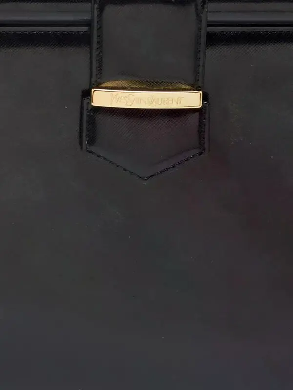 Saint Laurent Logo Plaque Tote Bag