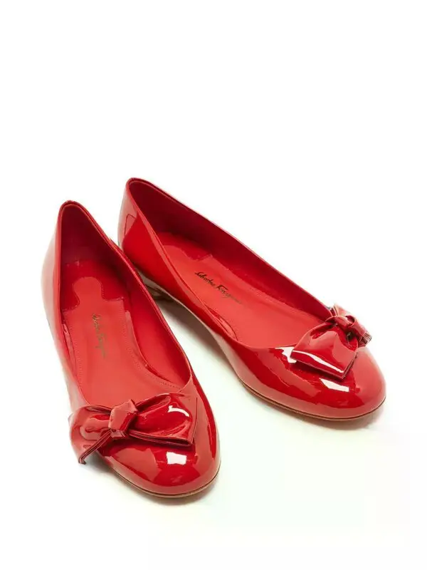FERRAGAMO Avola Bow-detail Ballet Flats