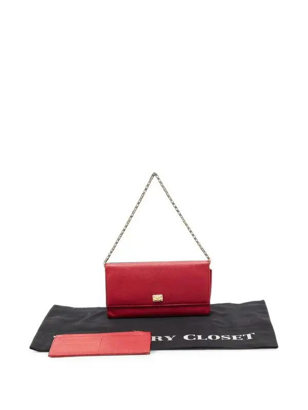 Dolce & Gabbana Logo-plaque Chain-strap Wallet