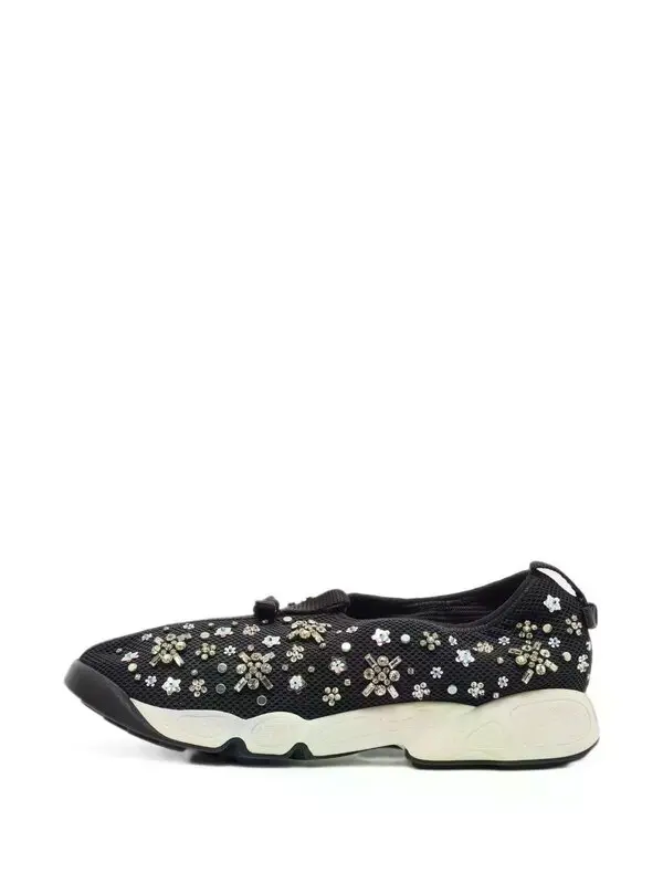 Dior Fusion Crystal-embellished Mesh Sneakers