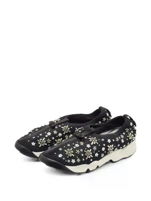Dior Fusion Crystal-embellished Mesh Sneakers
