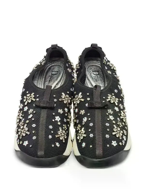 Dior Fusion Crystal-embellished Mesh Sneakers