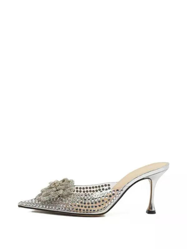 Mach & Mach Carrie Crystal-embellished Mules
