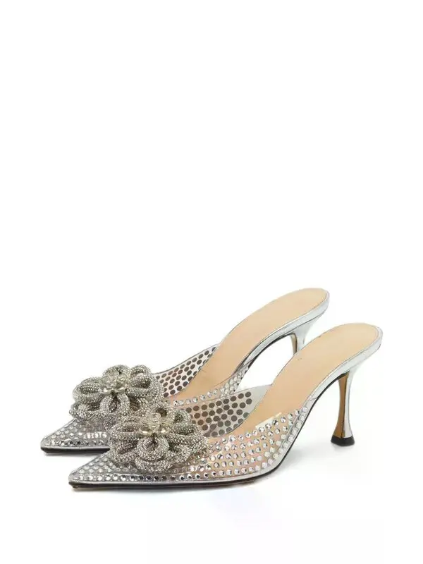 Mach & Mach Carrie Crystal-embellished Mules