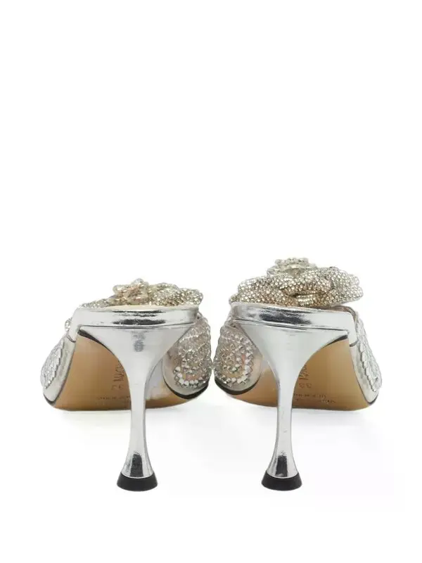 Mach & Mach Carrie Crystal-embellished Mules