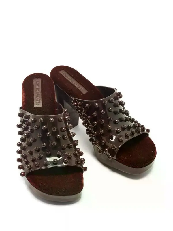 Bottega Veneta Rubber Stud Embellishment Open-toe Platform Sandals