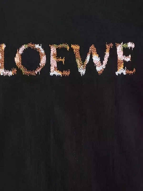Loewe Logo Embroidered T-shirt