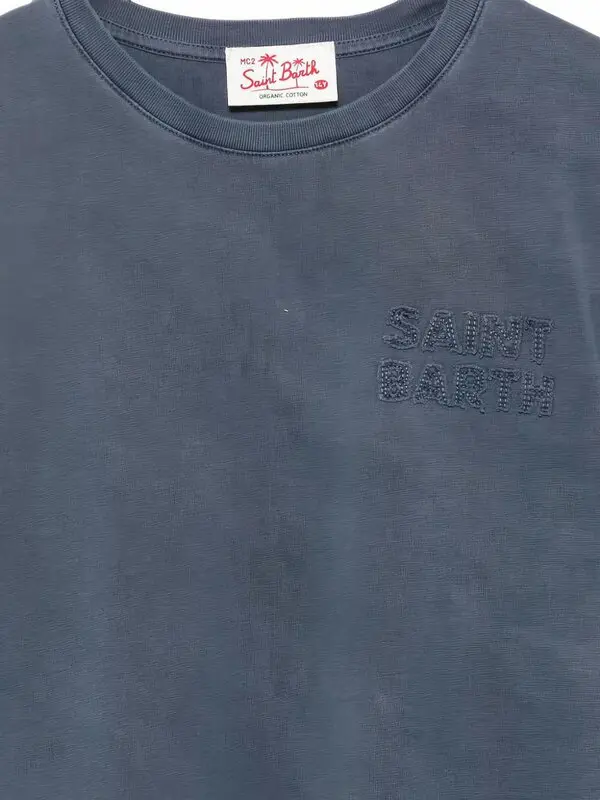 MC2 SAINT BARTH Embroidered-logo T-shirt