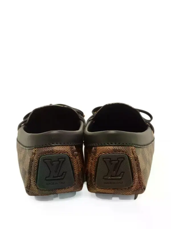 LOUIS VUITTON Gloria Damier Ebene Loafers