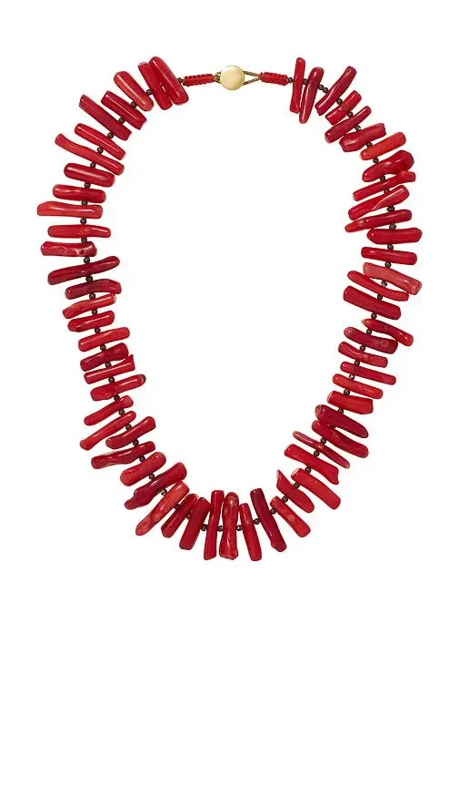 ROXANNE ASSOULIN Coral Branch Necklace - Red
