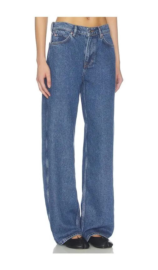 GRLFRND Austen Low Rise Curve Jeans - Blue