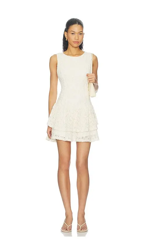 Free People Slow Burn Lace Mini Dress