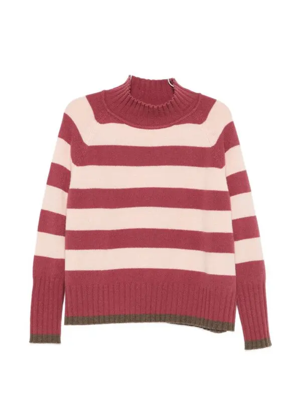 BEYOU Cashmere Turtle-neck Sweater - Brown