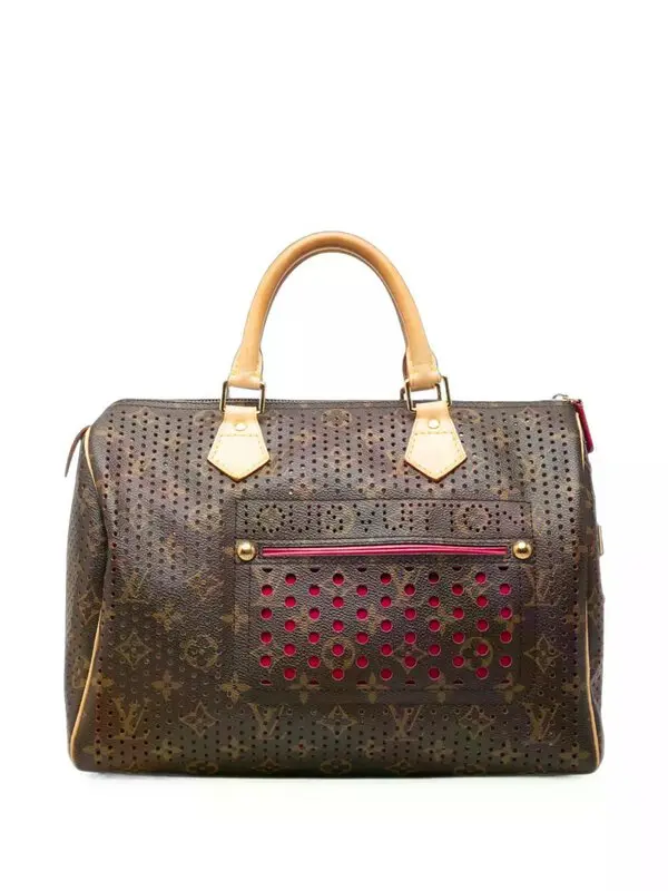 LOUIS VUITTON Monogram Perforated Speedy 30 Boston Bag