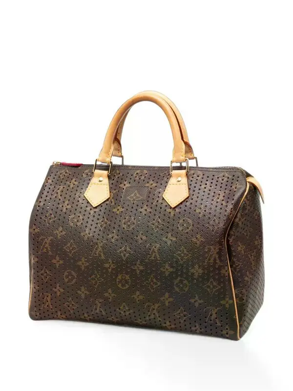 LOUIS VUITTON Monogram Perforated Speedy 30 Boston Bag