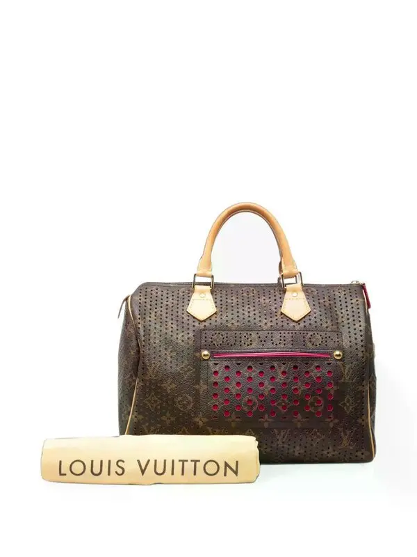 LOUIS VUITTON Monogram Perforated Speedy 30 Boston Bag