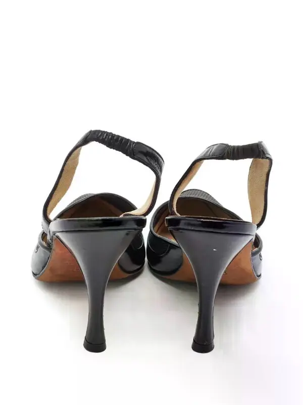 Manolo Blahnik Carolyne Mesh-panel Slingback Pumps