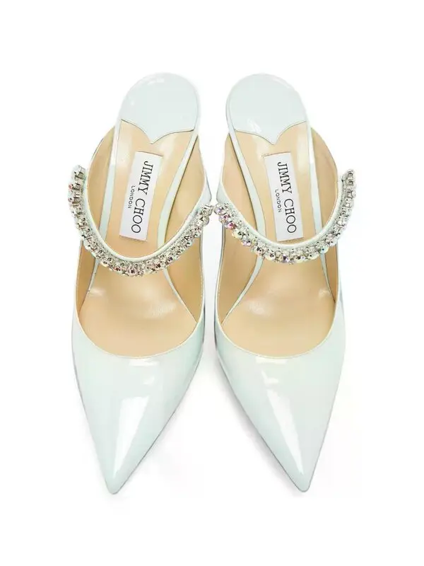 JIMMY CHOO Bing Crystal-embellished Mules