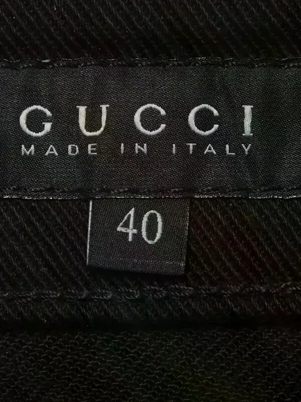 Gucci Logo Detail Straight Leg Jeans