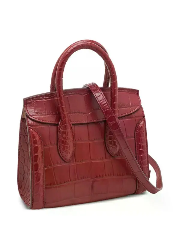 Alexander McQueen Heroine Croc-embossed Tote Bag