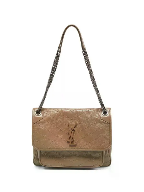 Saint Laurent 2020 Niki Matelassé Shoulder Bag - Neutrals