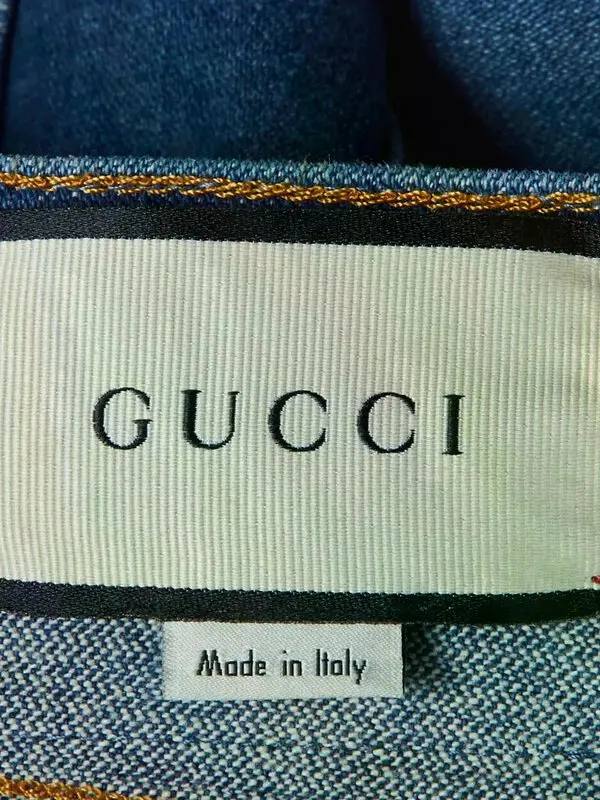 Gucci Logo-patch Belt-loop Jeans