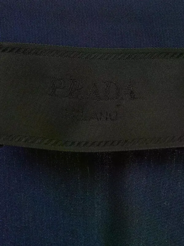 Prada Logo-print Zip-up Shirt