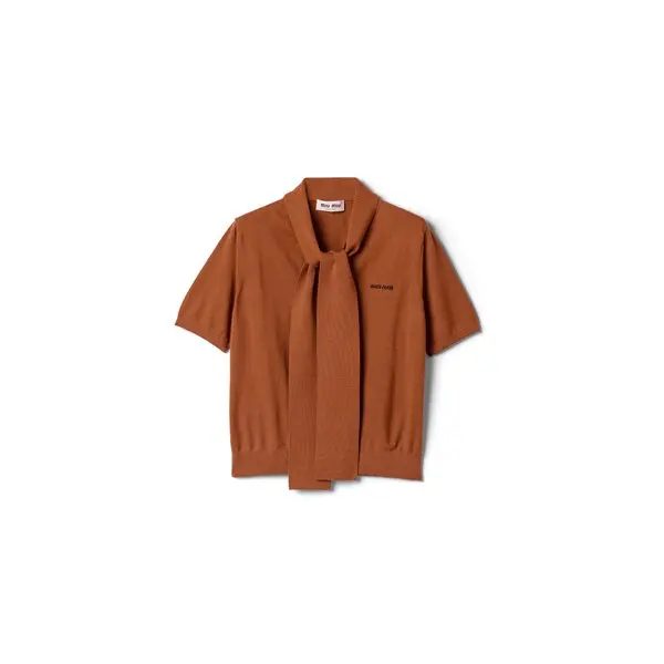 Miu Miu Wool Sweater With Shawl Collar