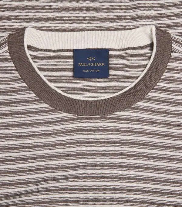 Paul & Shark Silk-cotton Stripe T-shirt