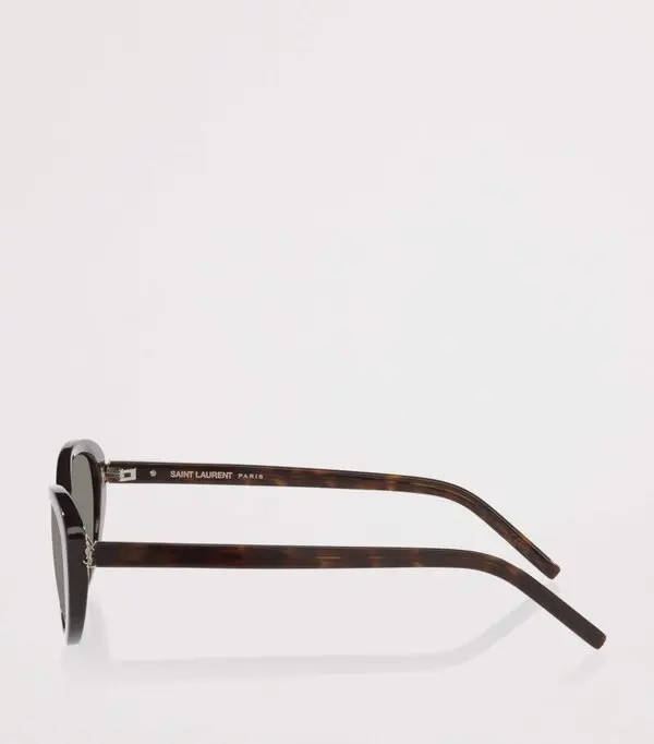 Saint Laurent Acetate Sl M154 Sunglasses - Brown